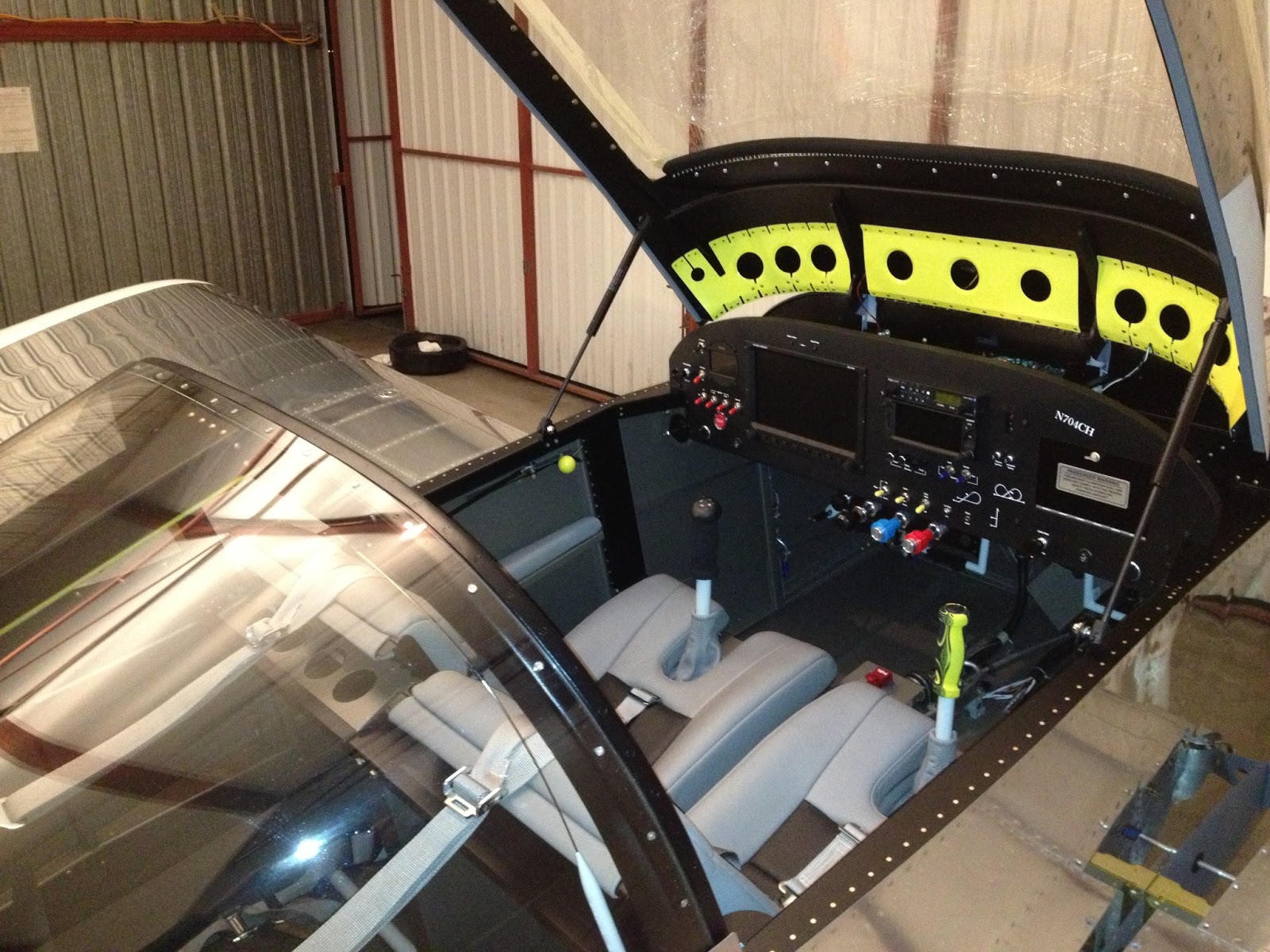 Chad and Bekah's RV-7: Finished Panel and Interior
